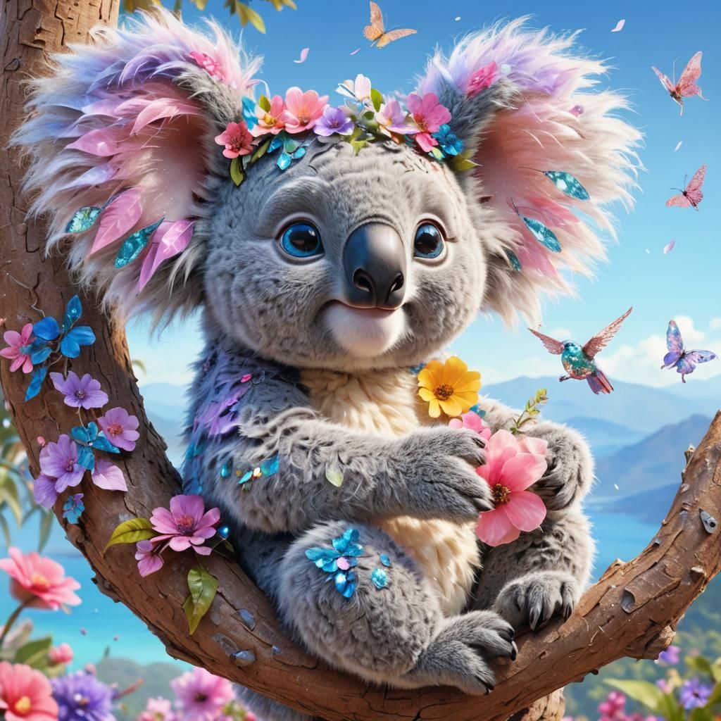 create a whimsical hyper realistic hyperdetailed fun image Pixar style ...