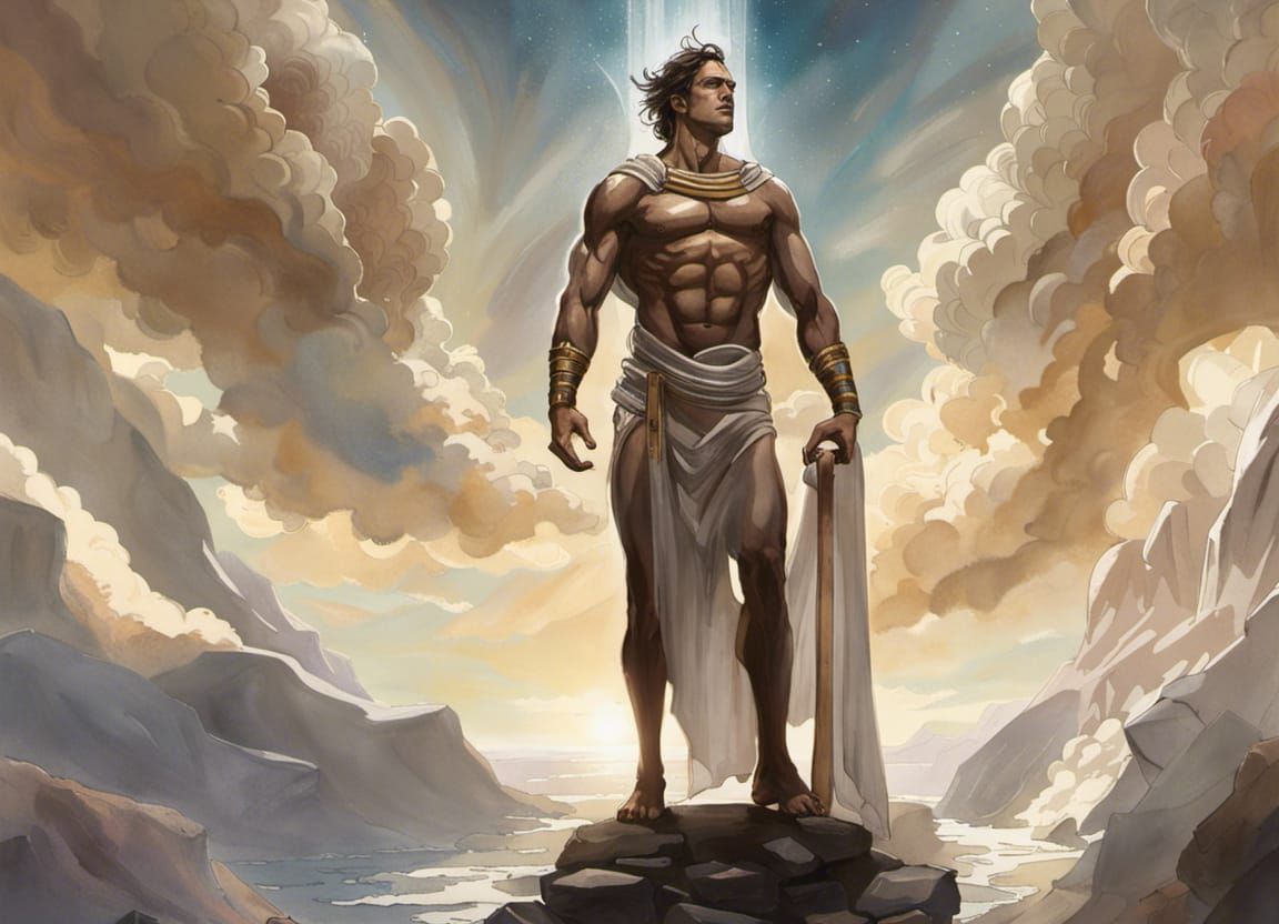 Aether, Greek Titan of light and the upper atmosphere - AI Generated ...