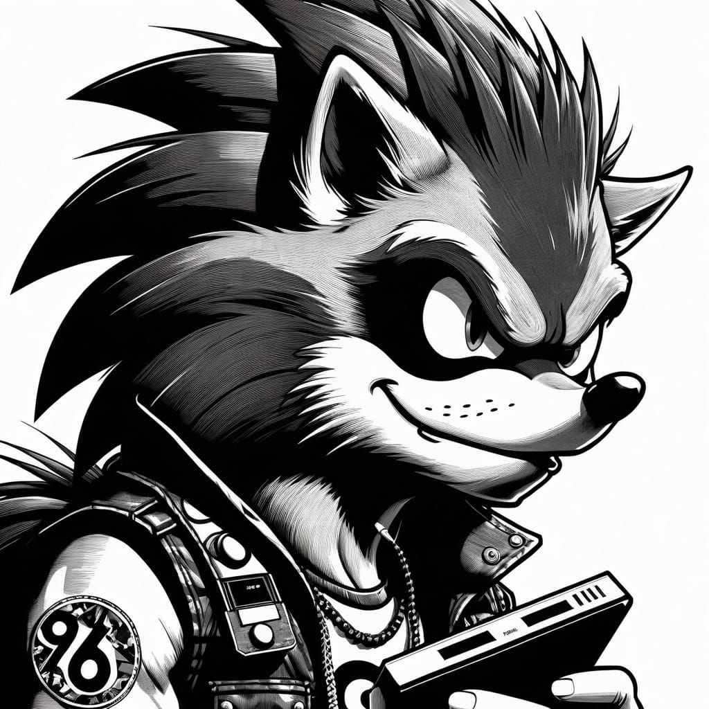 Punk Sonic - Sonic the Hedgehog in Punk Rock Rebellion
