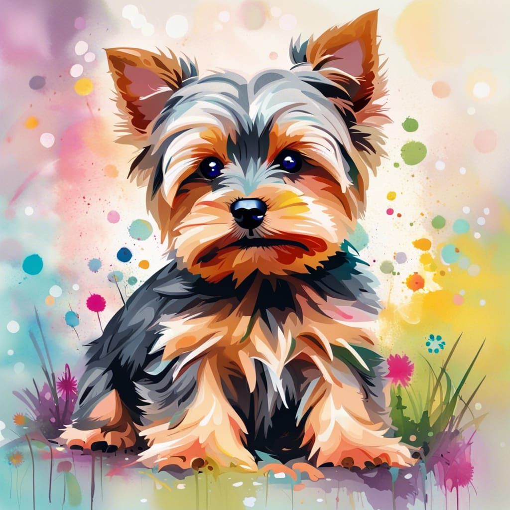 Yorkie - AI Generated Artwork - NightCafe Creator