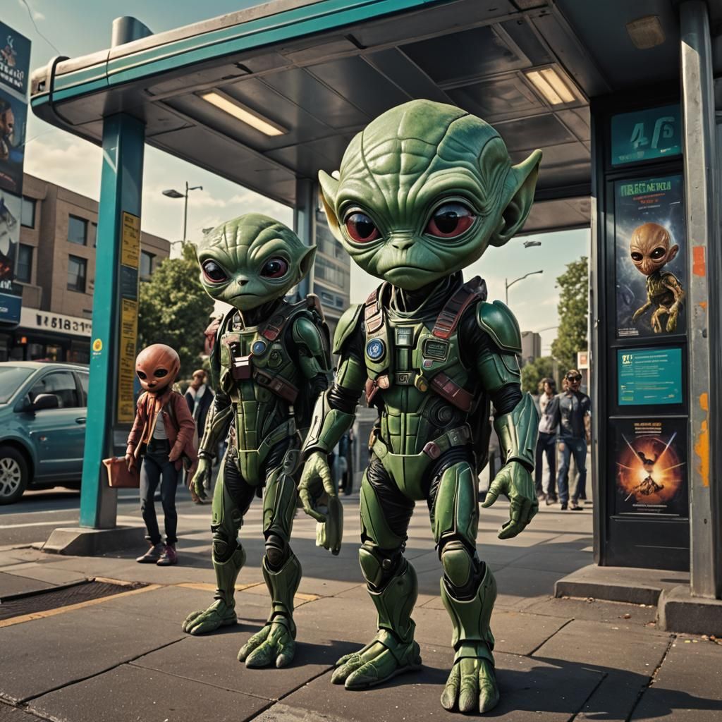 The Alien Invasion 0.1. - AI Generated Artwork - NightCafe Creator