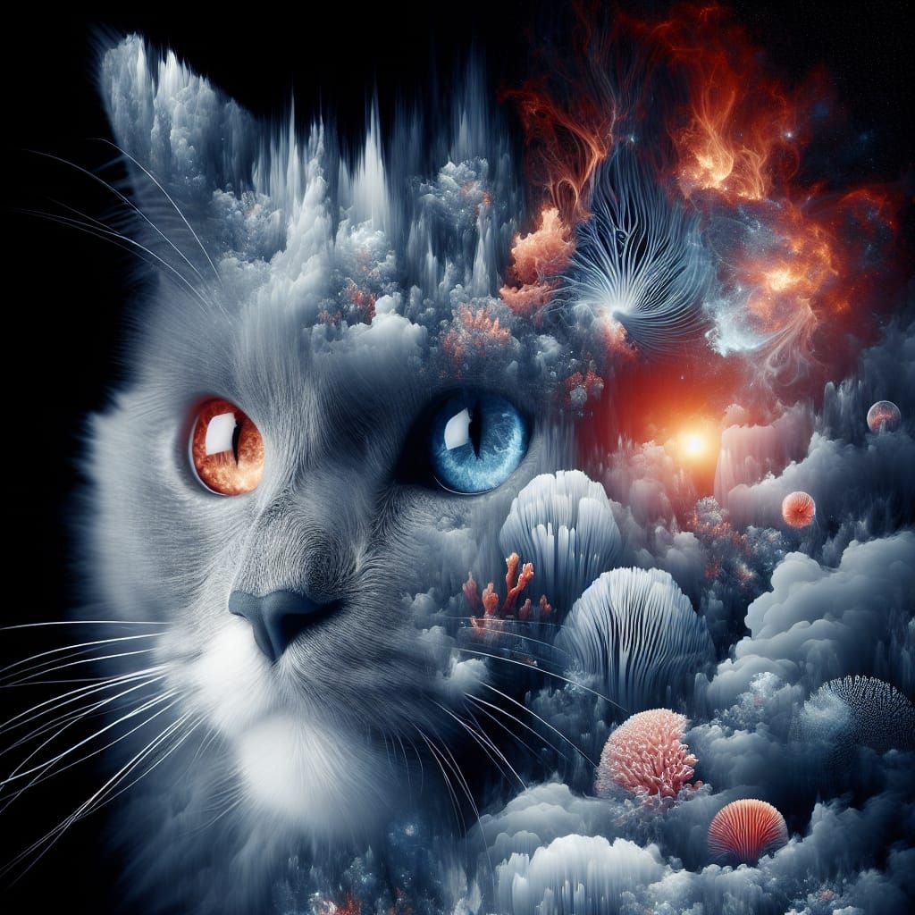 Ethereal Cat - AI Generated Artwork - NightCafe Creator