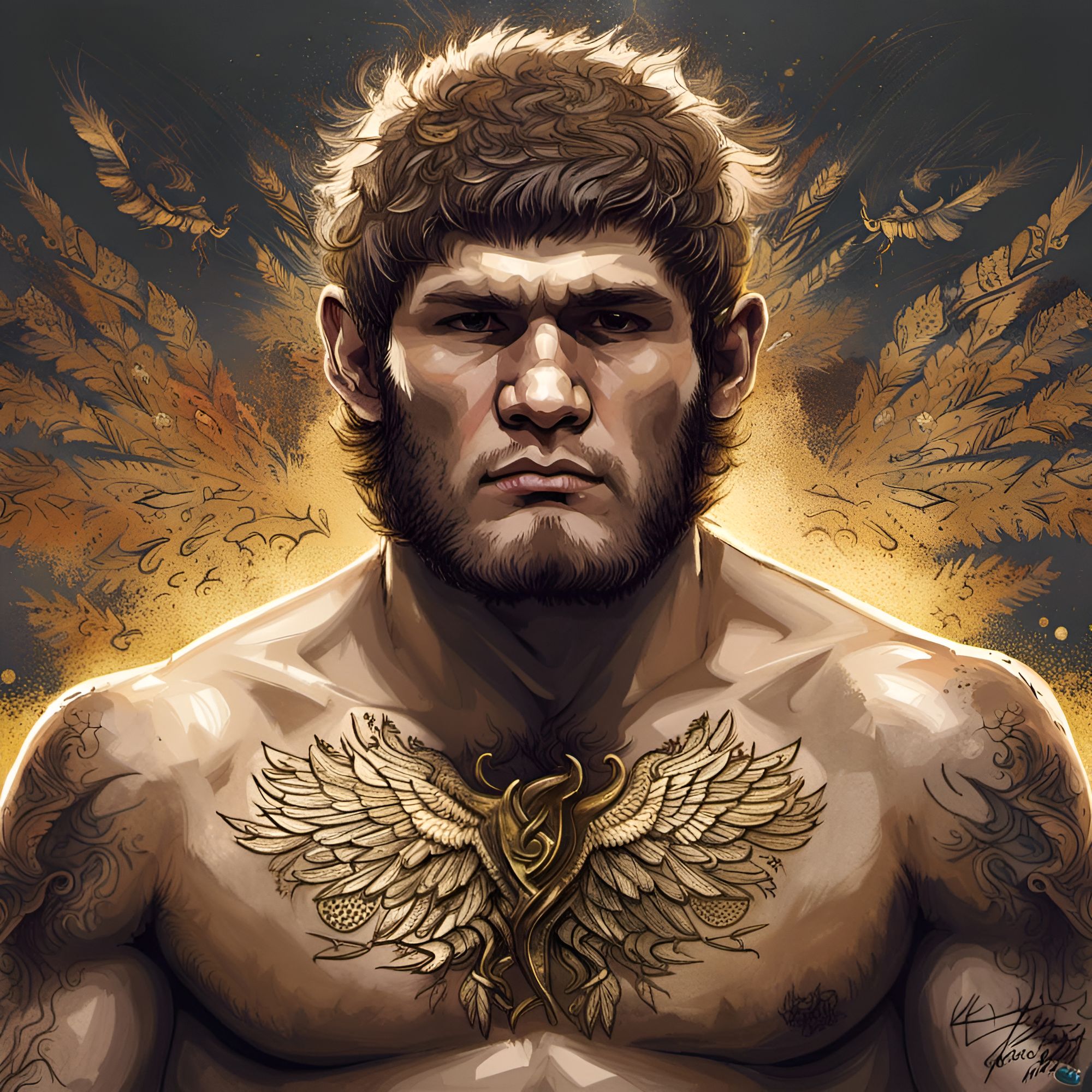 MMA Fighter Viking Series Vol. I for @Tylawrencer : r/nightcafe
