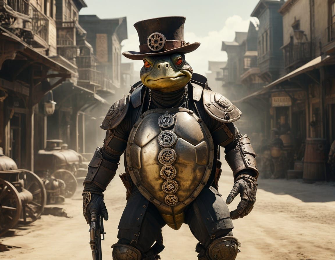 A steampunk turtle - A steampunk turtle