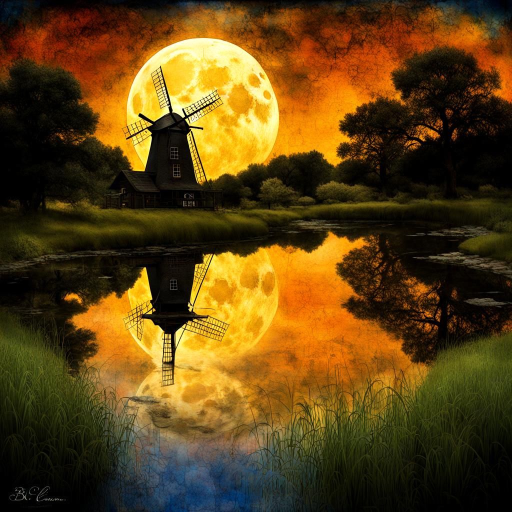 Windmill - AI Generated Artwork - NightCafe Creator