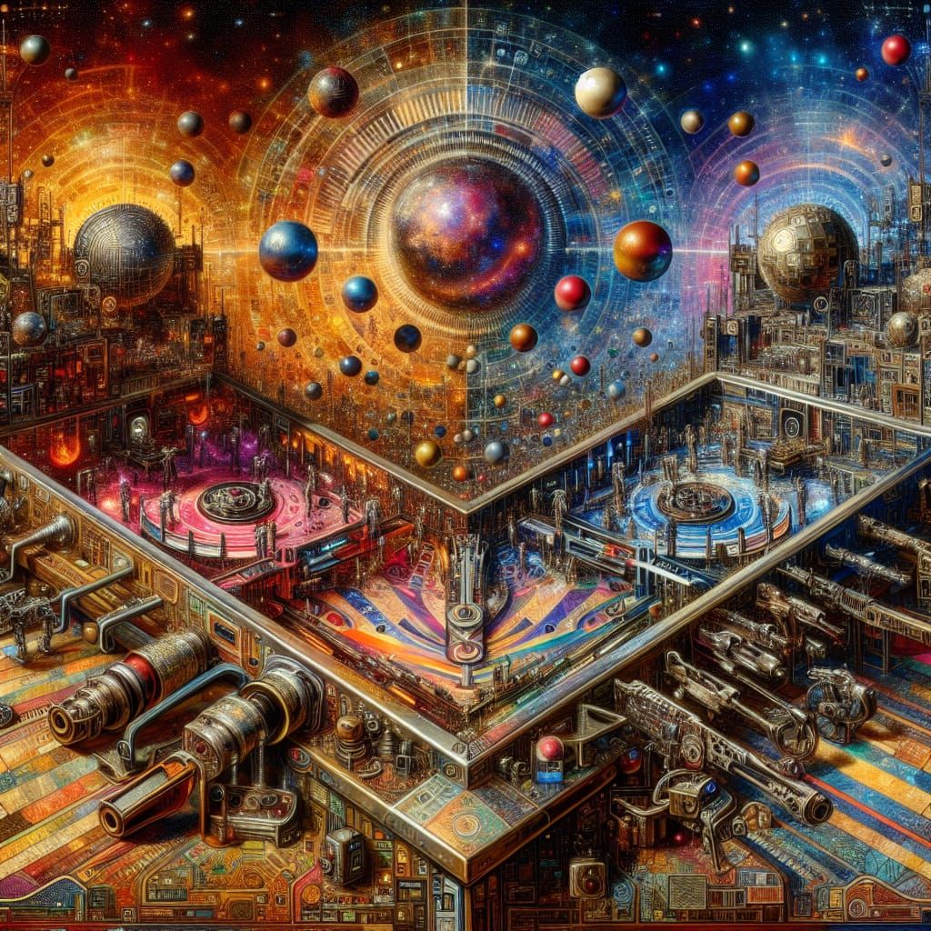 PinBall Battle Field - AI Generated Artwork - NightCafe Creator