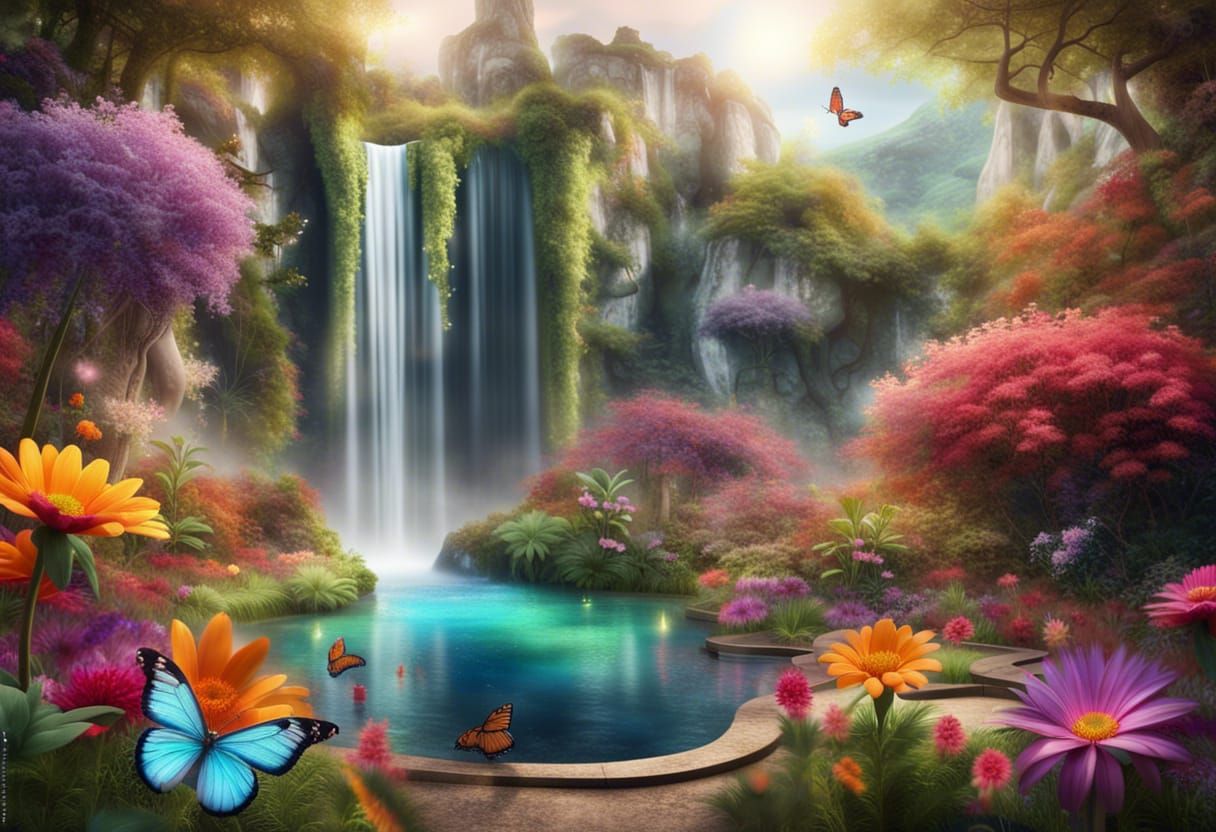 Magical Secret Garden - AI Generated Artwork - NightCafe Creator