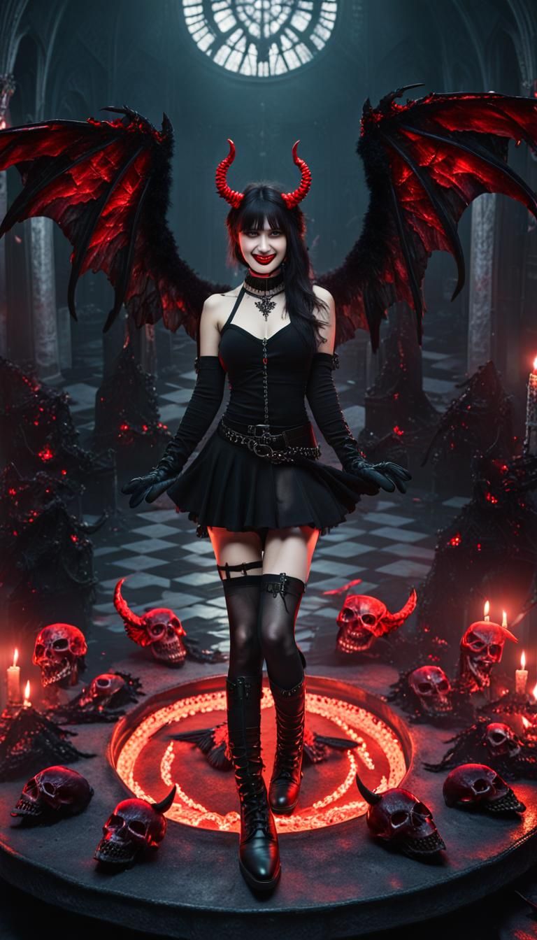 Demon girl - AI Generated Artwork - NightCafe Creator