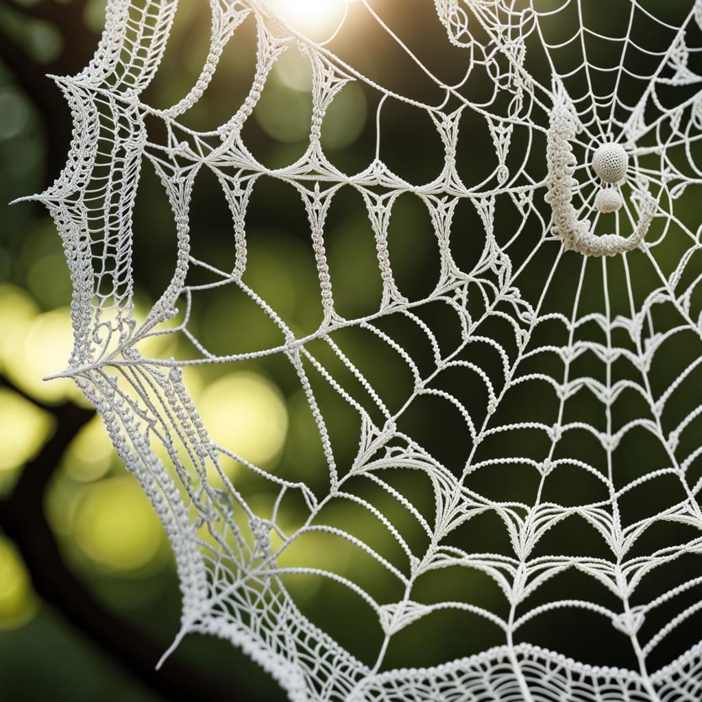 Lacy Spider’s Web - AI Generated Artwork - NightCafe Creator