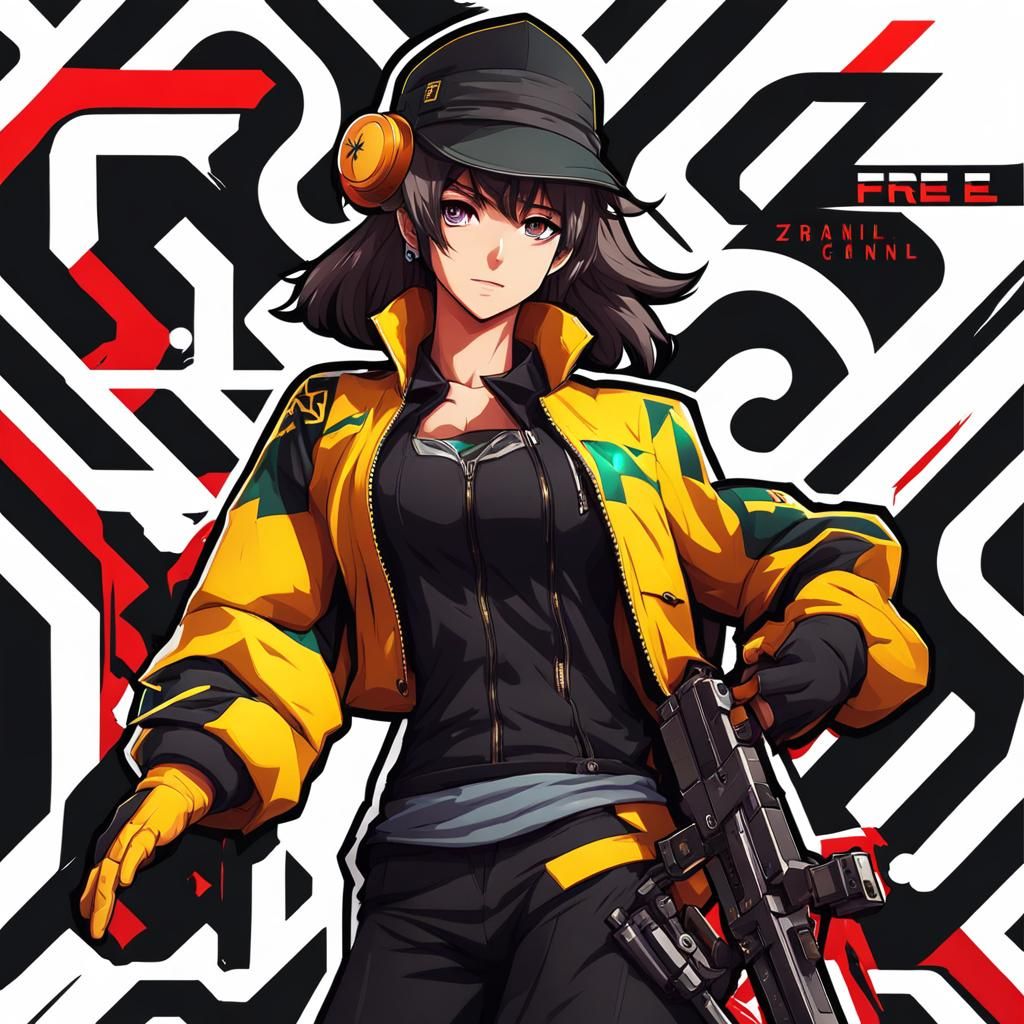 Brazilian character for logo for free fire channel - AI Generated ...
