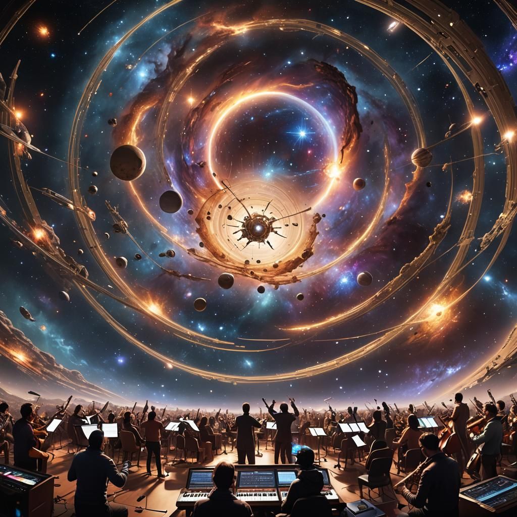 Galactic Symphony - AI Generated Artwork - NightCafe Creator