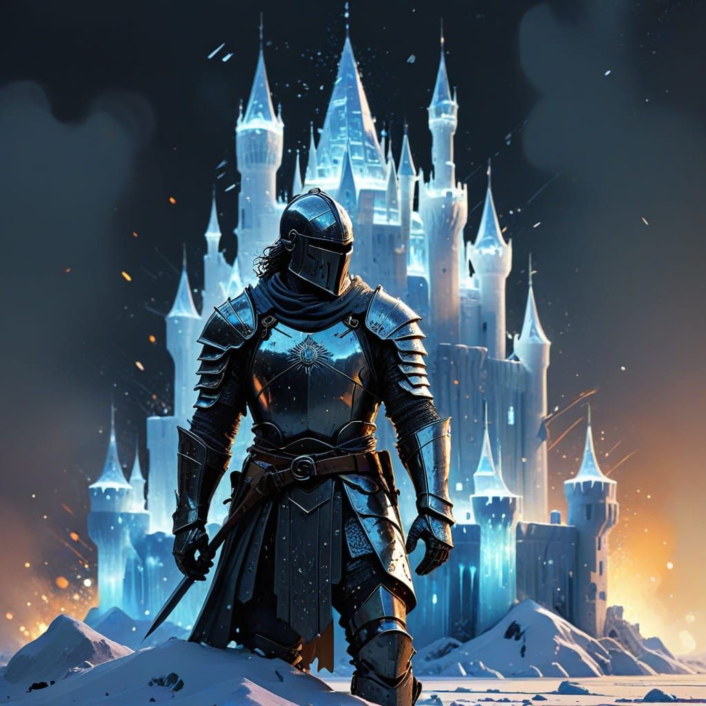 Knight Castle Guard at Winter Kingdom