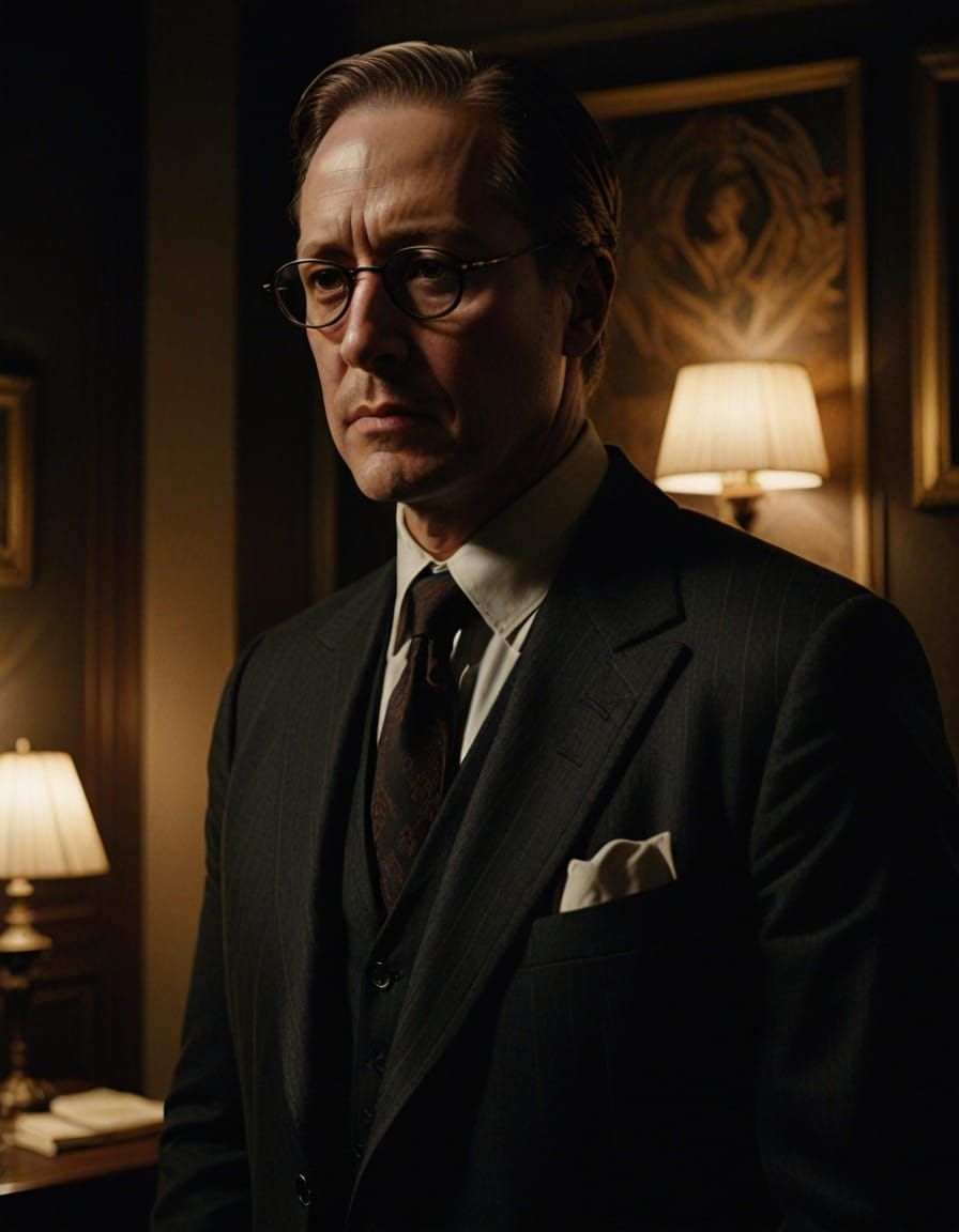 Raymond in younger days - Sorrowful Young Mastermind Ponder...