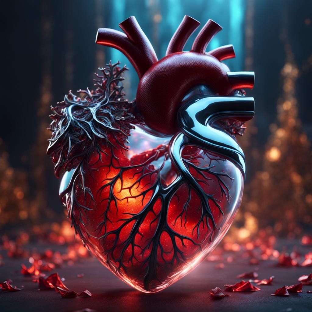 Corrupted Heart - AI Generated Artwork - NightCafe Creator