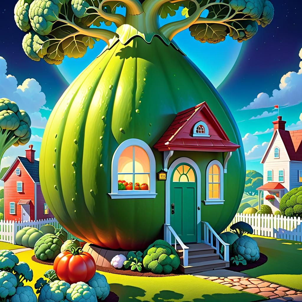 Gourd House - AI Generated Artwork - NightCafe Creator