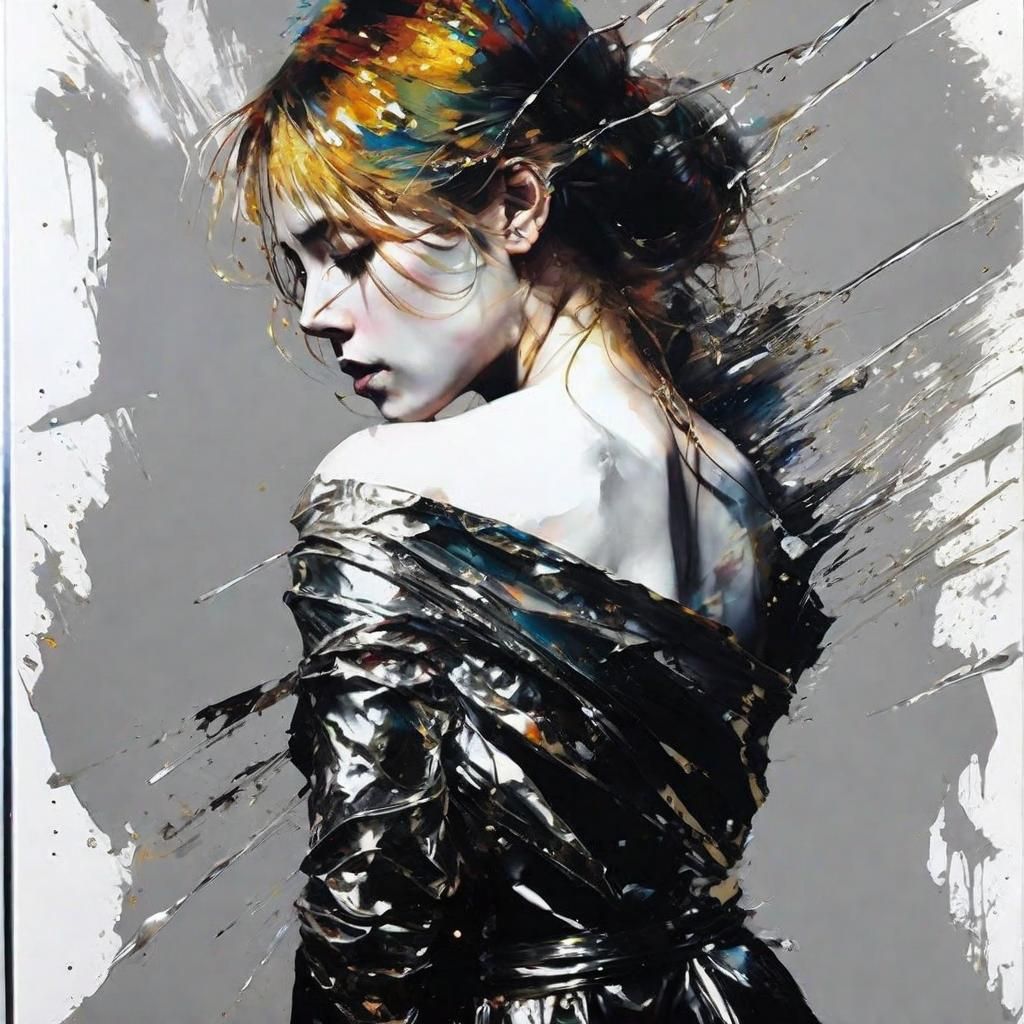 && Anmi portrait anime Art print. By Pino Daeni, Carne Griffiths, Junji ...
