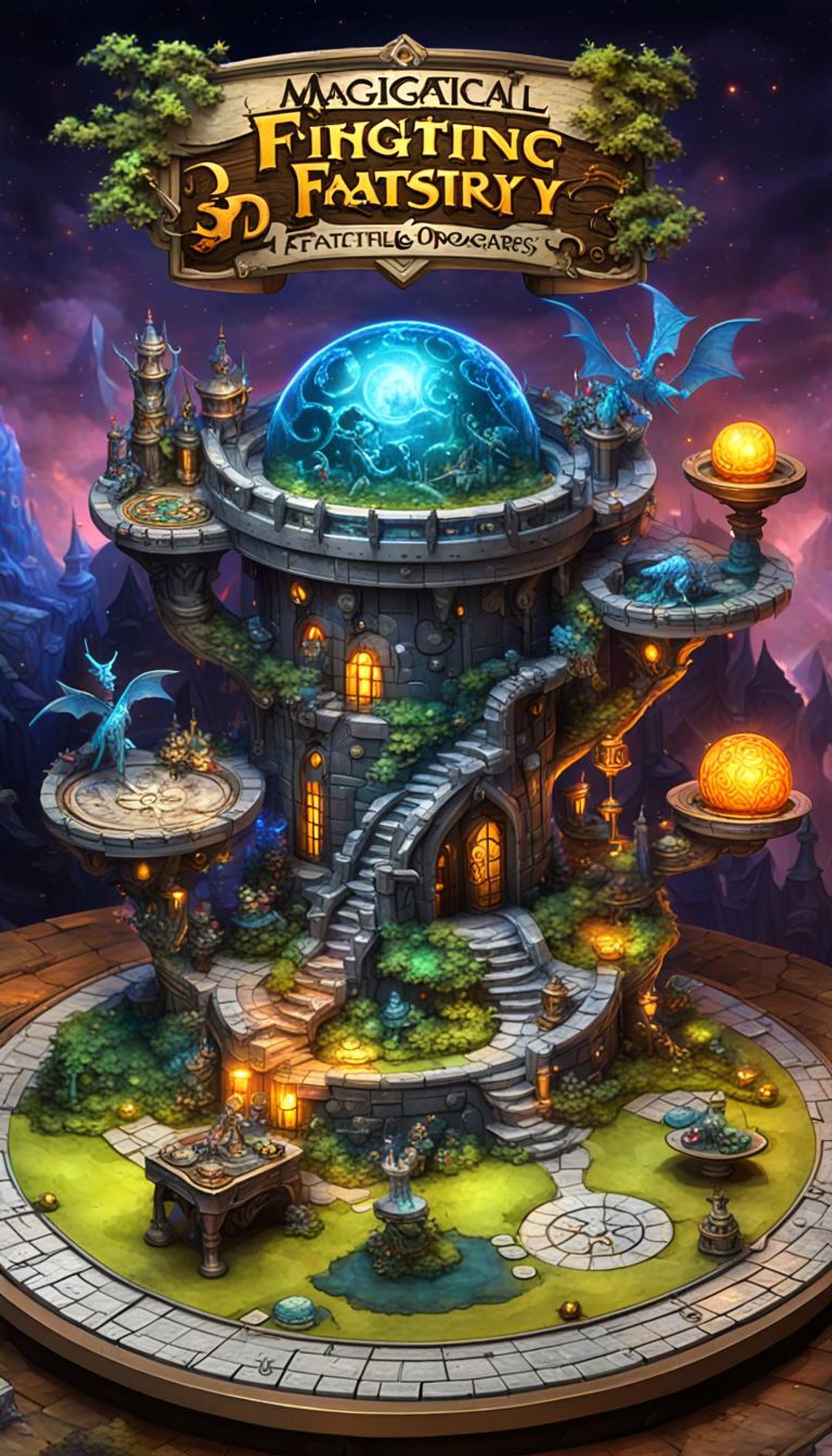 A fantasy RPG 3D boardgame with Fighting Fantasy Dungeons and Dragons ...