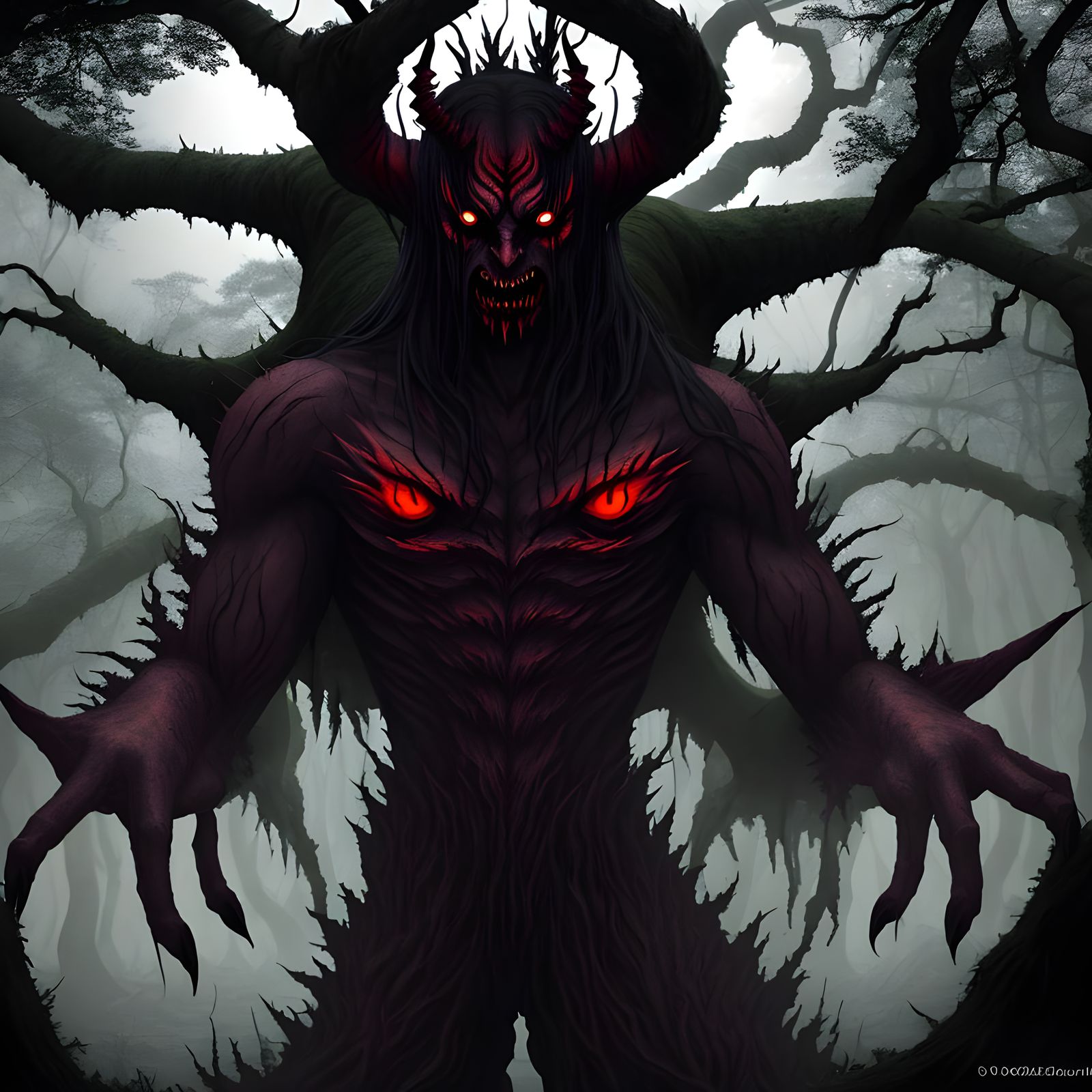 Demon of Trees - AI Generated Artwork - NightCafe Creator