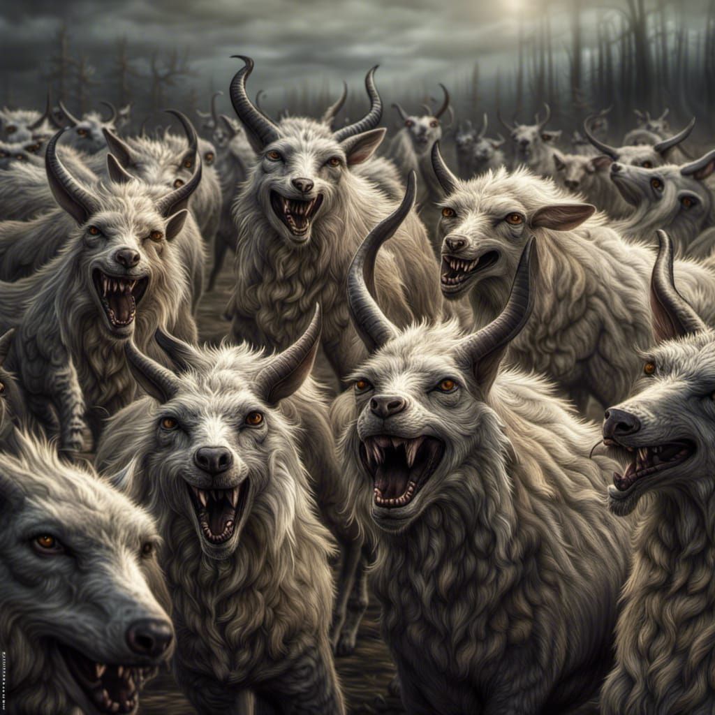 Wolves in Goats' Skins (or vice versa?) - AI Generated Artwork ...