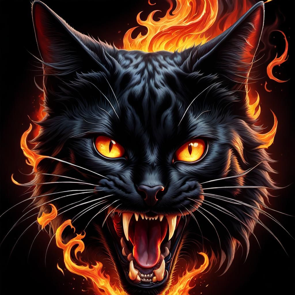 Hellcat - AI Generated Artwork - NightCafe Creator