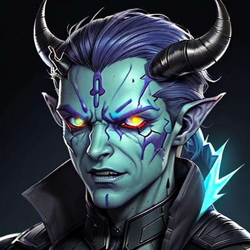 I need a profile picture for a Gamma World character. He is a hybrid ...