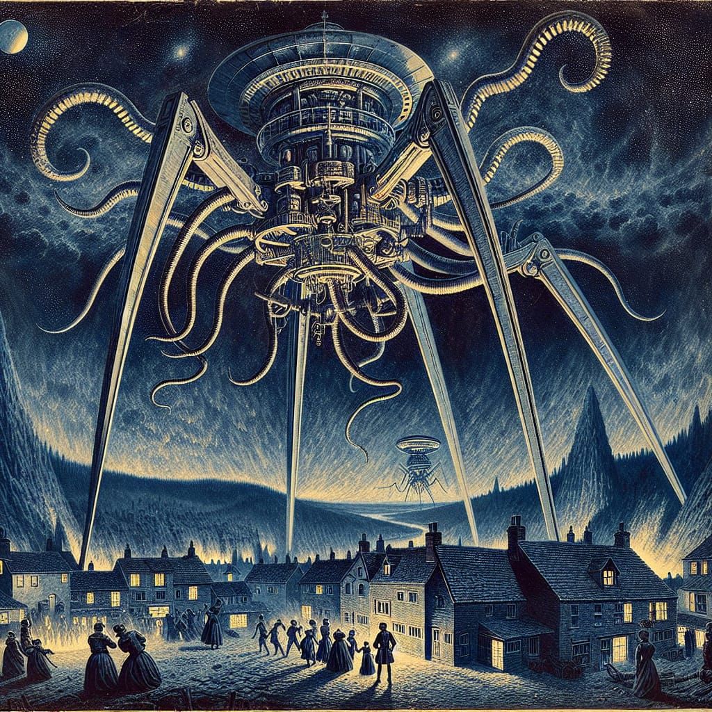 The War of The Worlds: Martians On The Hills! - AI Generated Artwork ...