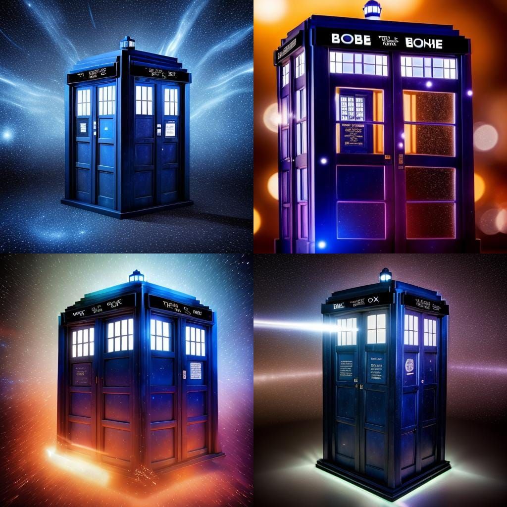 #drwho #doctorwho The TARDIS traveling through Time and Space - AI ...