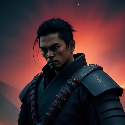 Quazar Samurai - AI Generated Artwork - NightCafe Creator