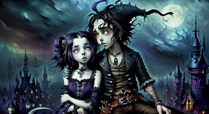 (Lean On Me:1.3) epic grotesque fantasy masterpiece (by Gris Grimly/Tim ...