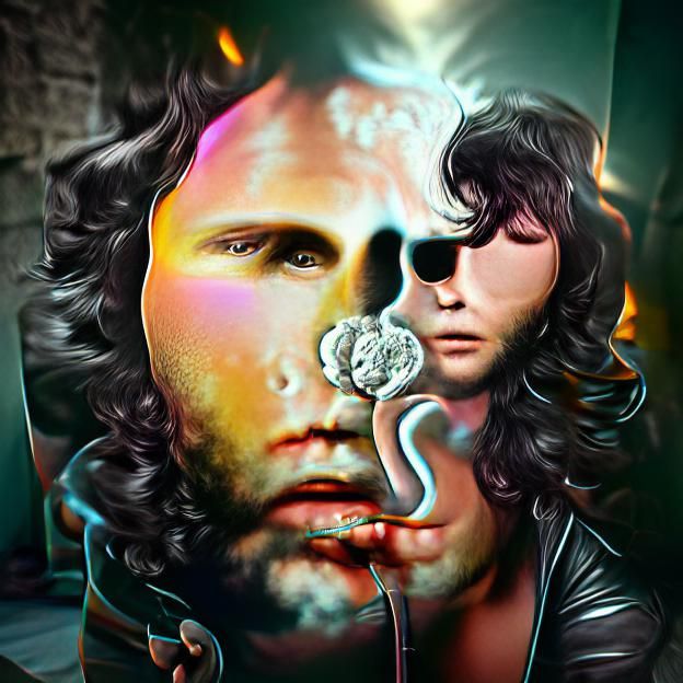 Jim Morrison - AI Generated Artwork - NightCafe Creator