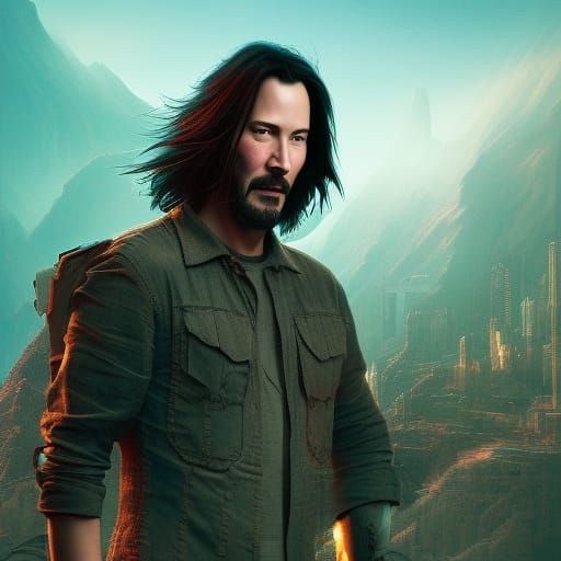 Keanu Reeves - AI Generated Artwork - NightCafe Creator