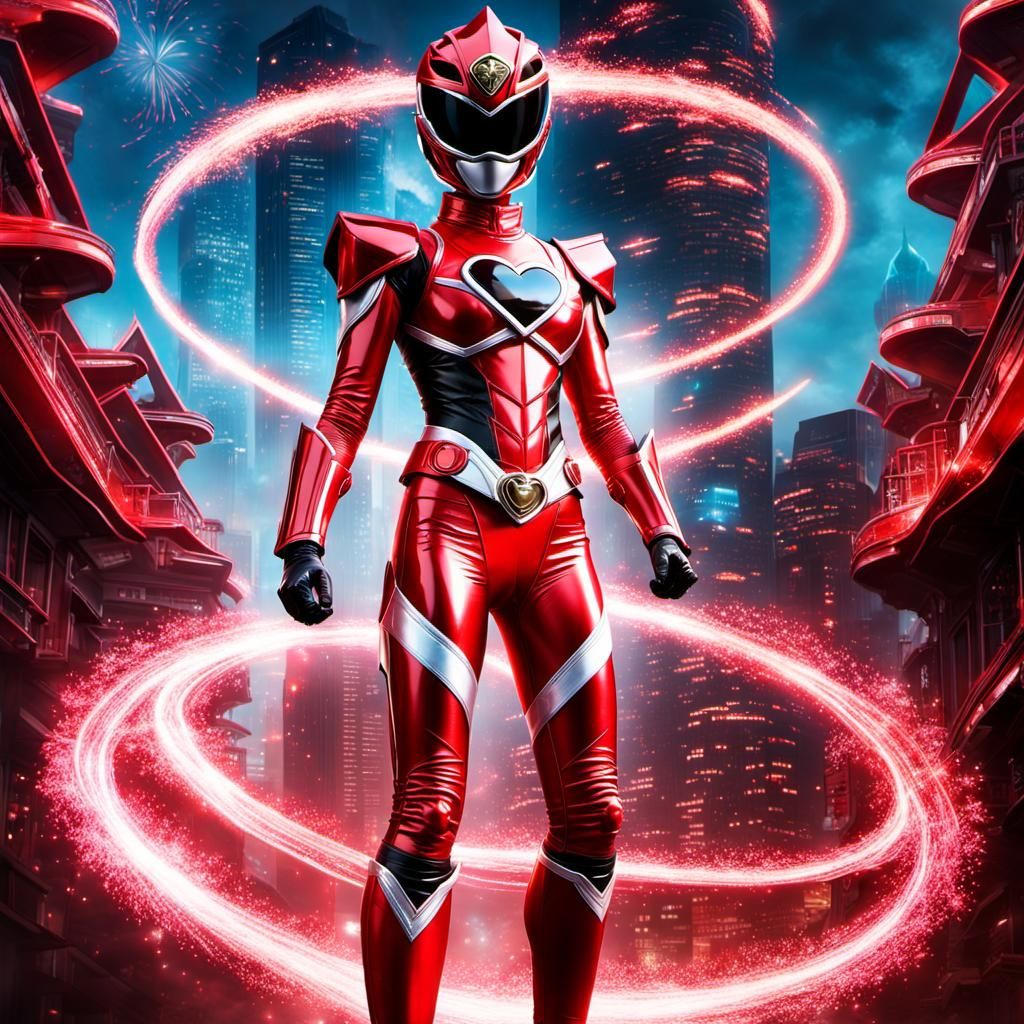 Red Powerhouse Ranger - AI Generated Artwork - NightCafe Creator
