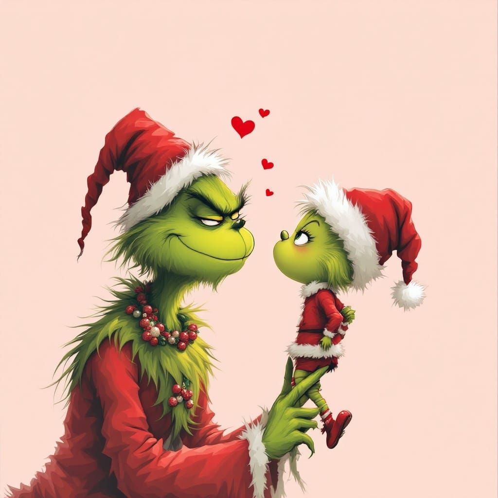 The Grinch is in love and only thinks about his Grinch wife and forgets ...