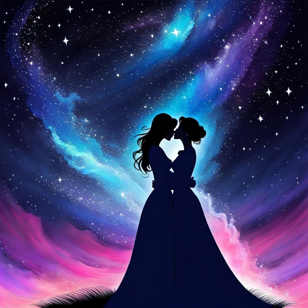 First kiss 5 - AI Generated Artwork - NightCafe Creator