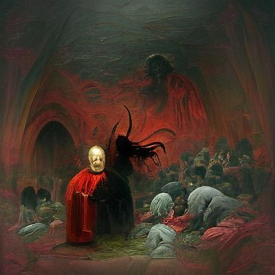 The priest of hell - AI Generated Artwork - NightCafe Creator
