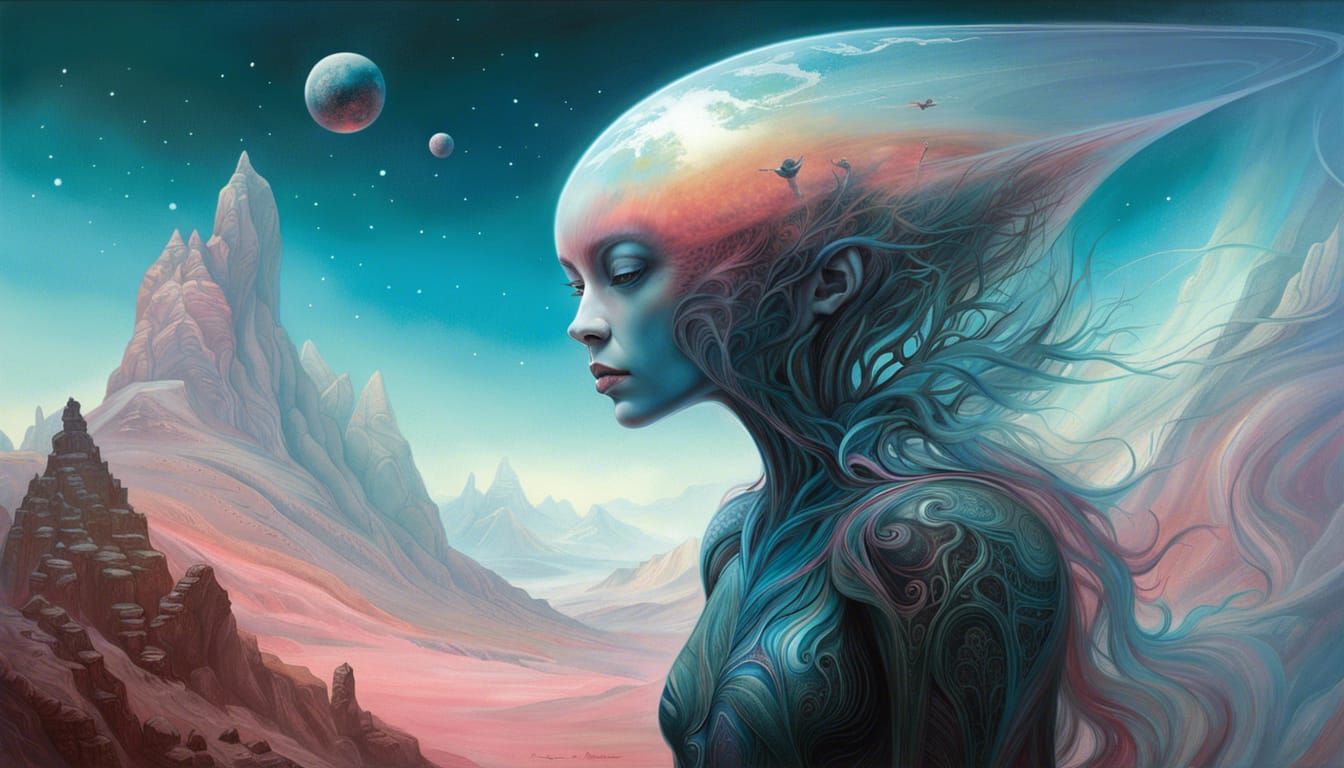 strange alien - AI Generated Artwork - NightCafe Creator