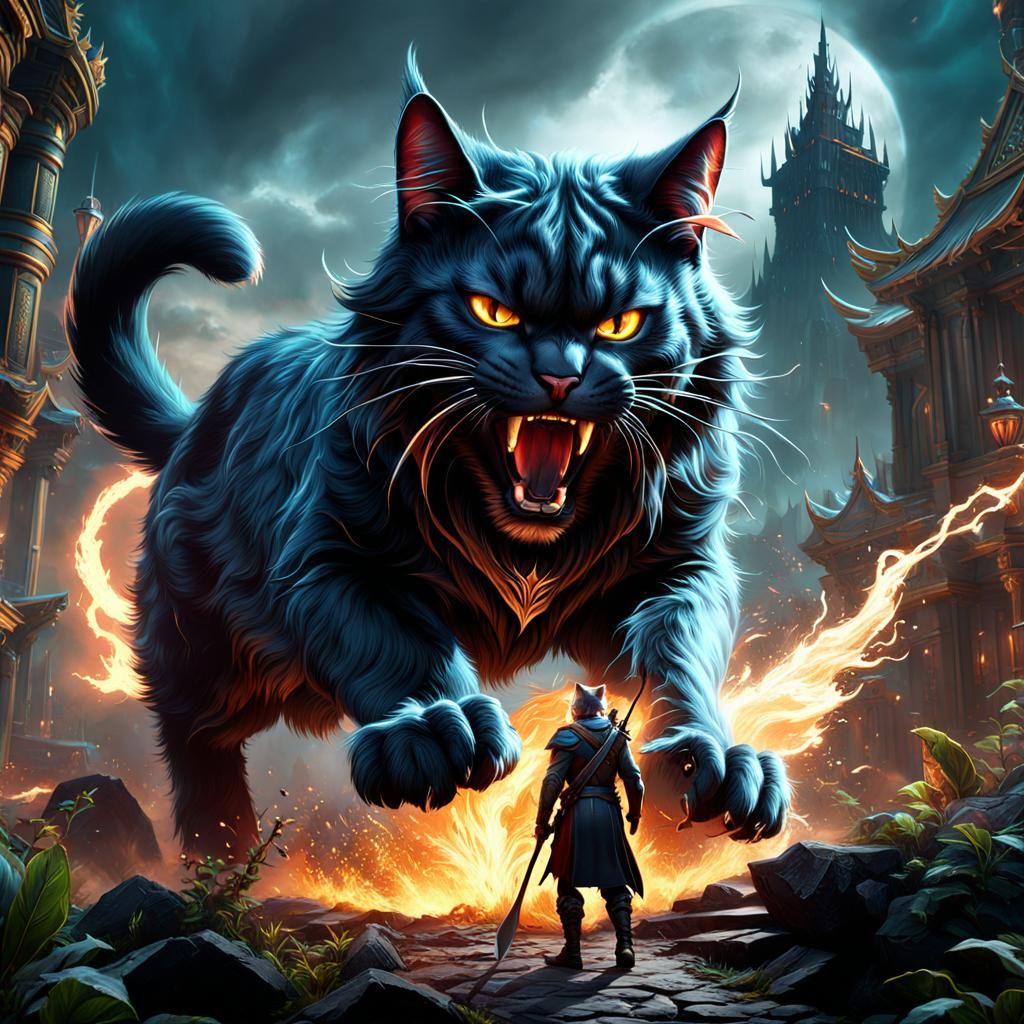 Cat guardian - AI Generated Artwork - NightCafe Creator