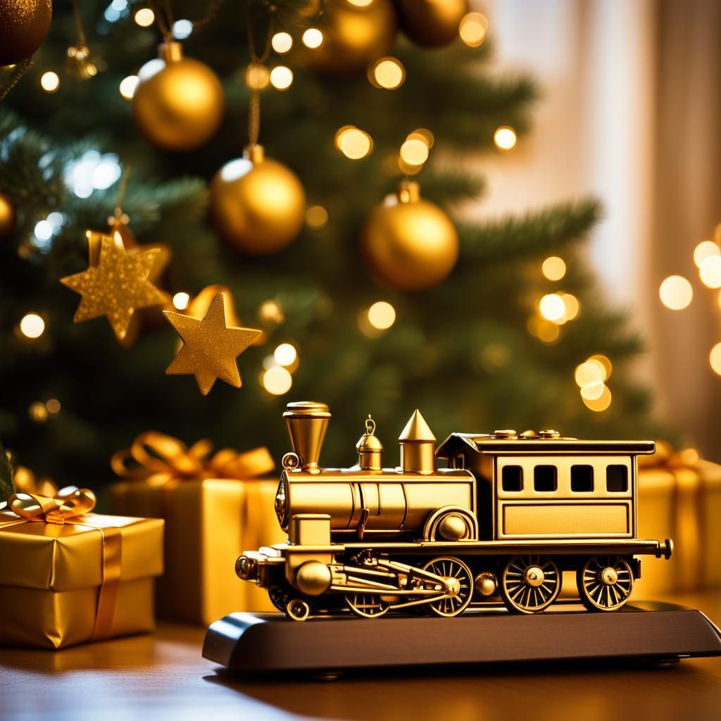 The Golden Train - AI Generated Artwork - NightCafe Creator