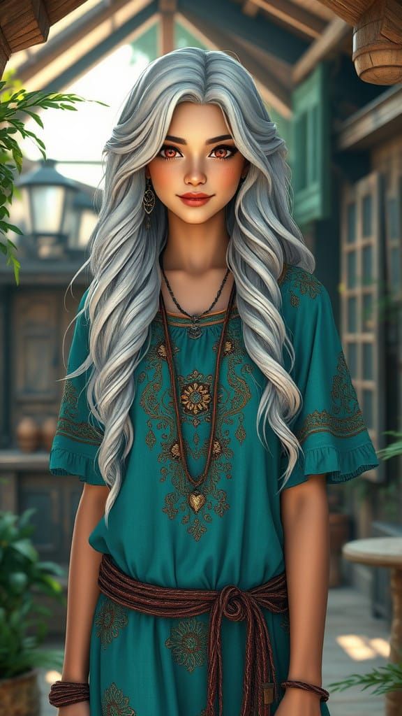 Anime Gypsy female - Stunning Gypsy Female in Anime Style
