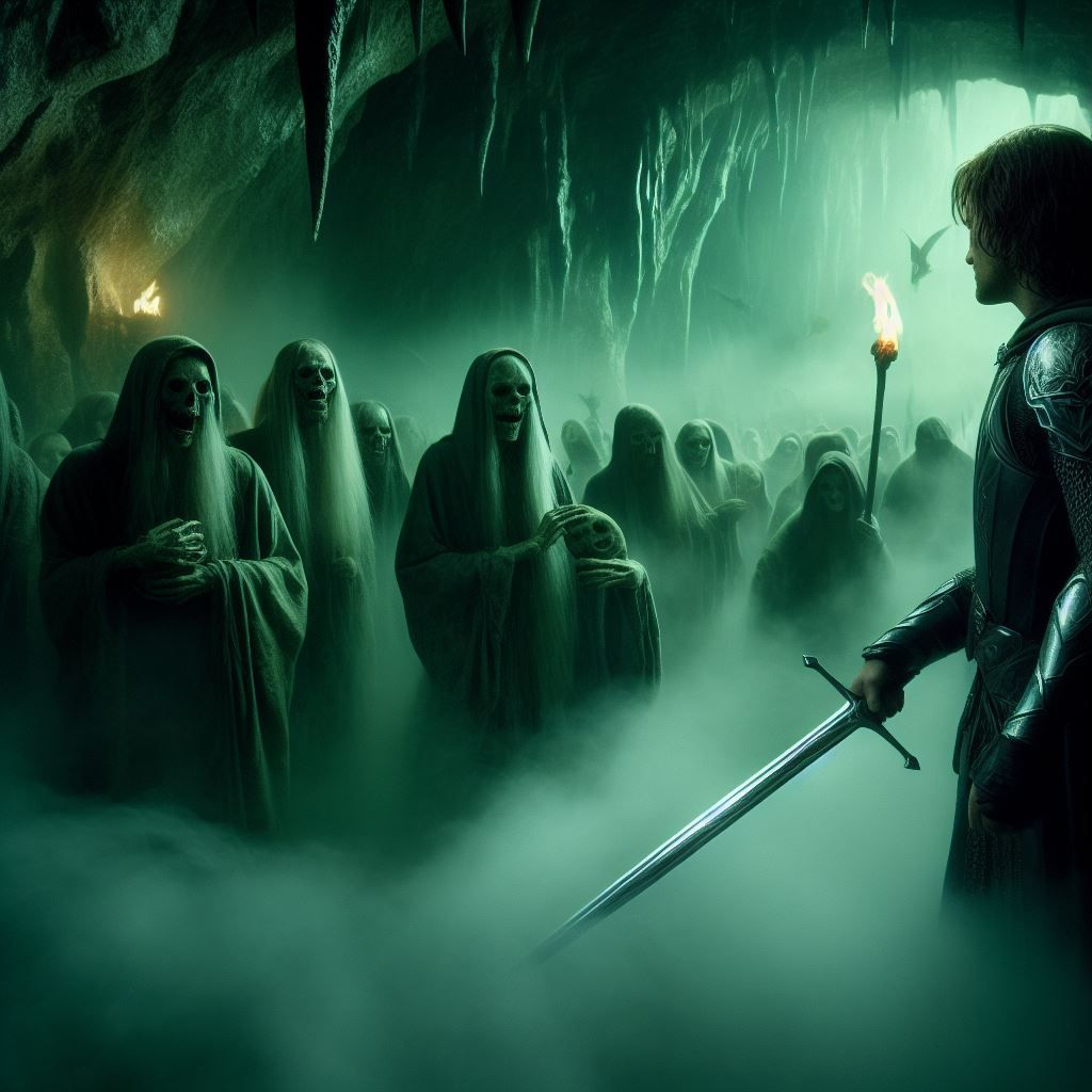Aragorn and the Dead Men of Dunharrow - AI Generated Artwork ...