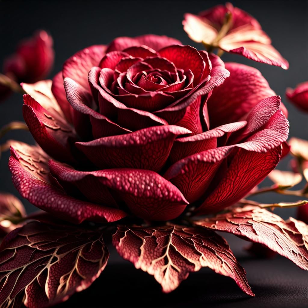 The Texture Of Rose - AI Generated Artwork - NightCafe Creator