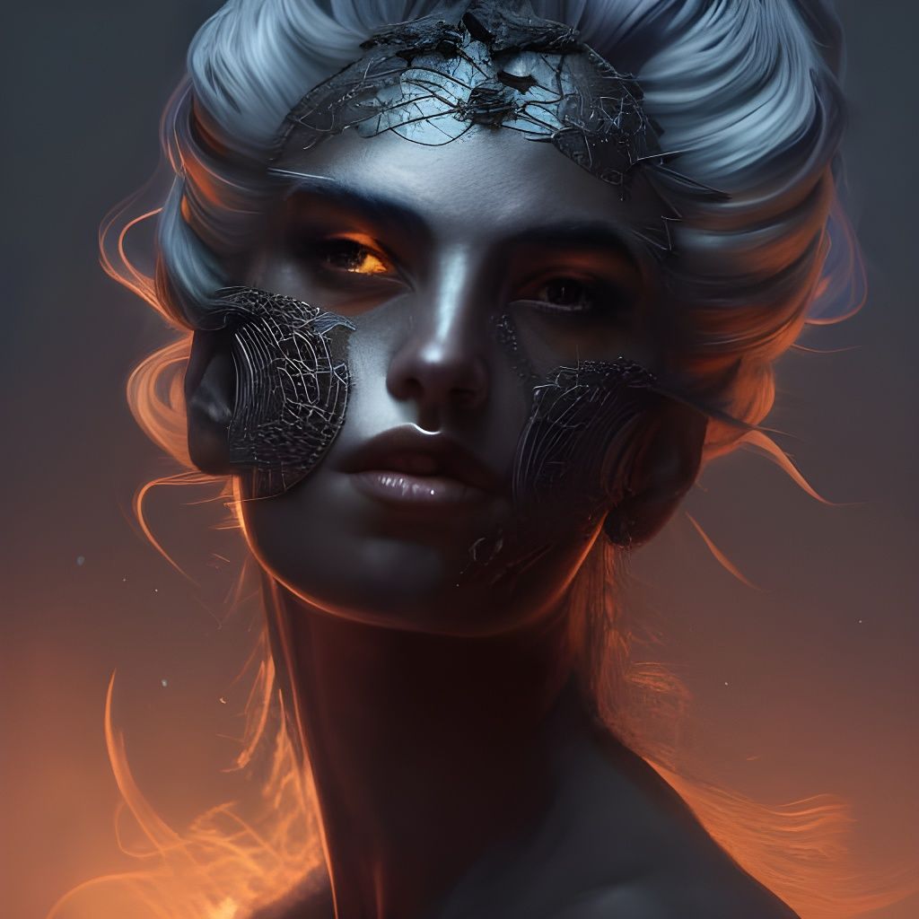 Evil Scorched goddess - AI Generated Artwork - NightCafe Creator