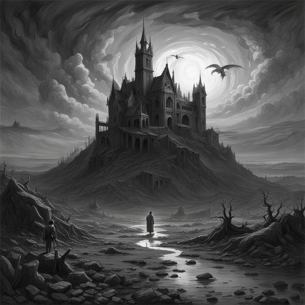 A place that was once alive, now transformed into a desolate landscape ...