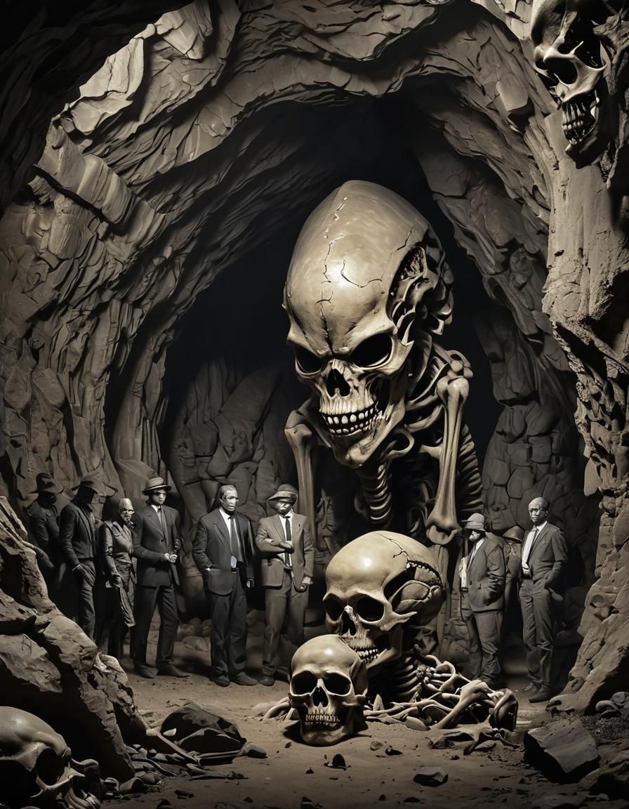 photo of Xenomorph Alien Skeleton - Giant Xenomorph Skeleton...