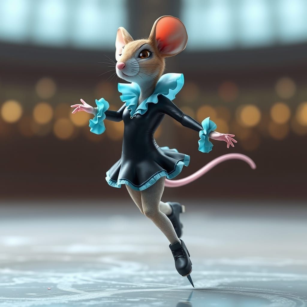 A young figure skater practicing - Glamorous Anime Figure S...