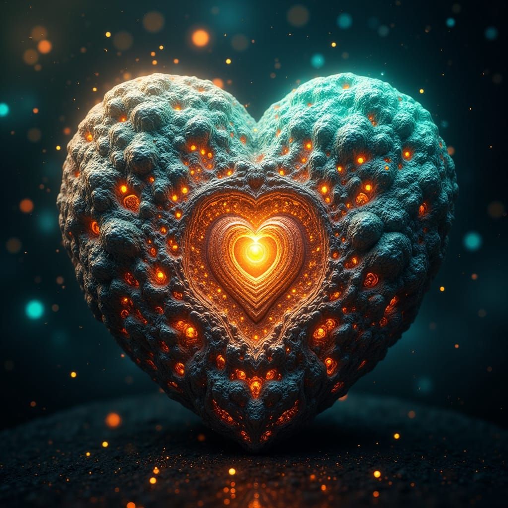 The Rotating Relic Stone - Cosmic Relic Stone in Vibrant Tri...