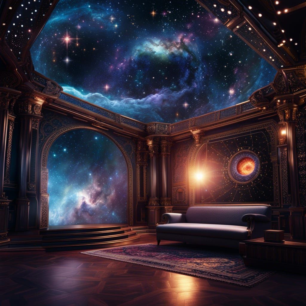 cosmic room - AI Generated Artwork - NightCafe Creator