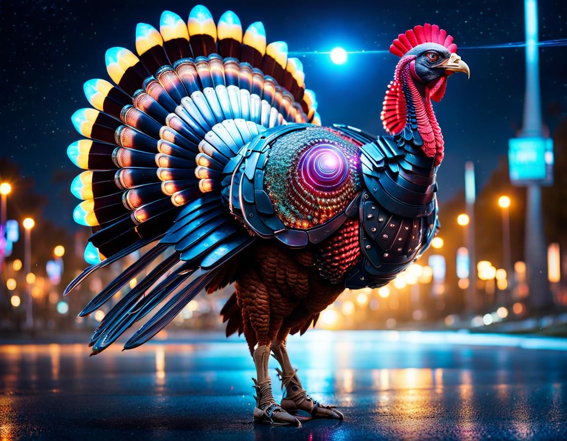 Cyborg Turkey - AI Generated Artwork - NightCafe Creator