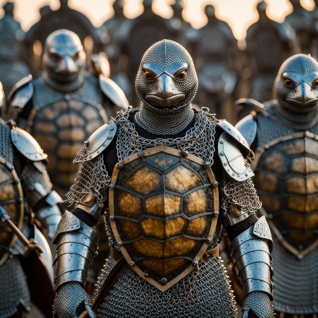 Knights of the half shell II - AI Generated Artwork - NightCafe Creator