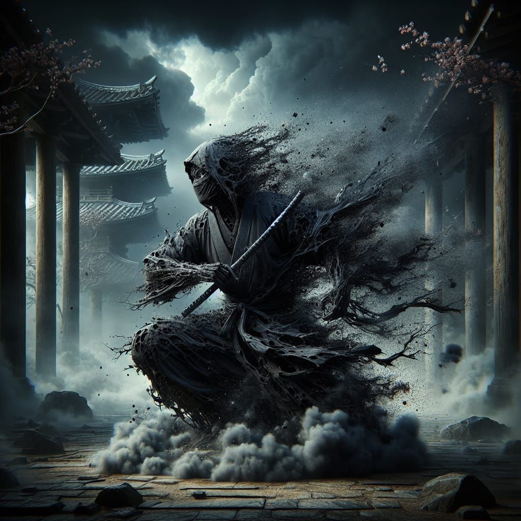 Smoke Ninja - AI Generated Artwork - NightCafe Creator